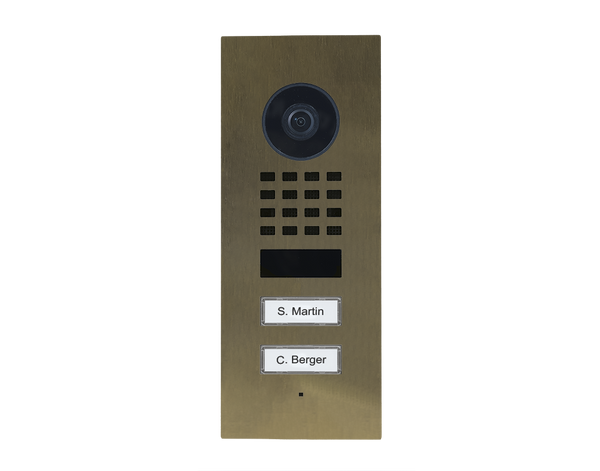 DoorBird IP Intercom Video Door Station D1102V, Flush Mount 2 Button ...