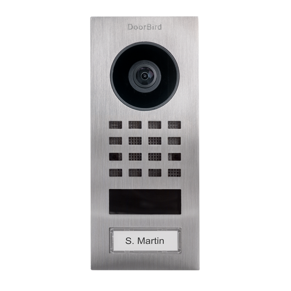 DoorBird IP Intercom Video Door Station D1101V, Surface Mount Stainles ...