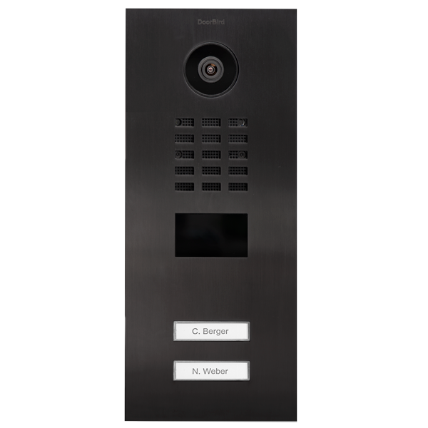 DoorBird Multi-Dwelling IP Intercom Video Door Station D2102V - 2 Call ...